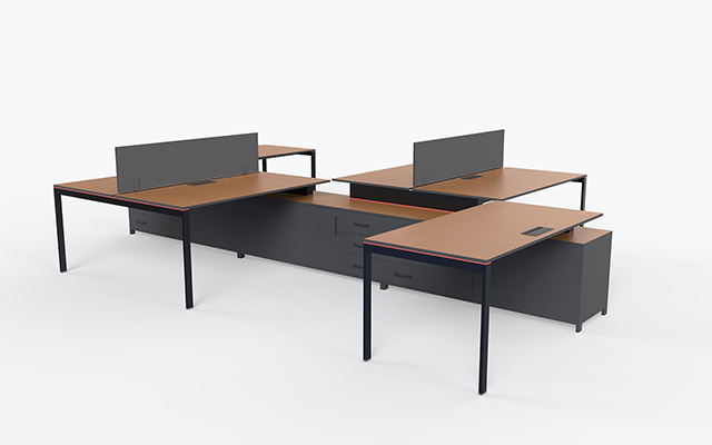 6-row Work Table - Operational Group | persona, furniture, vip office ...